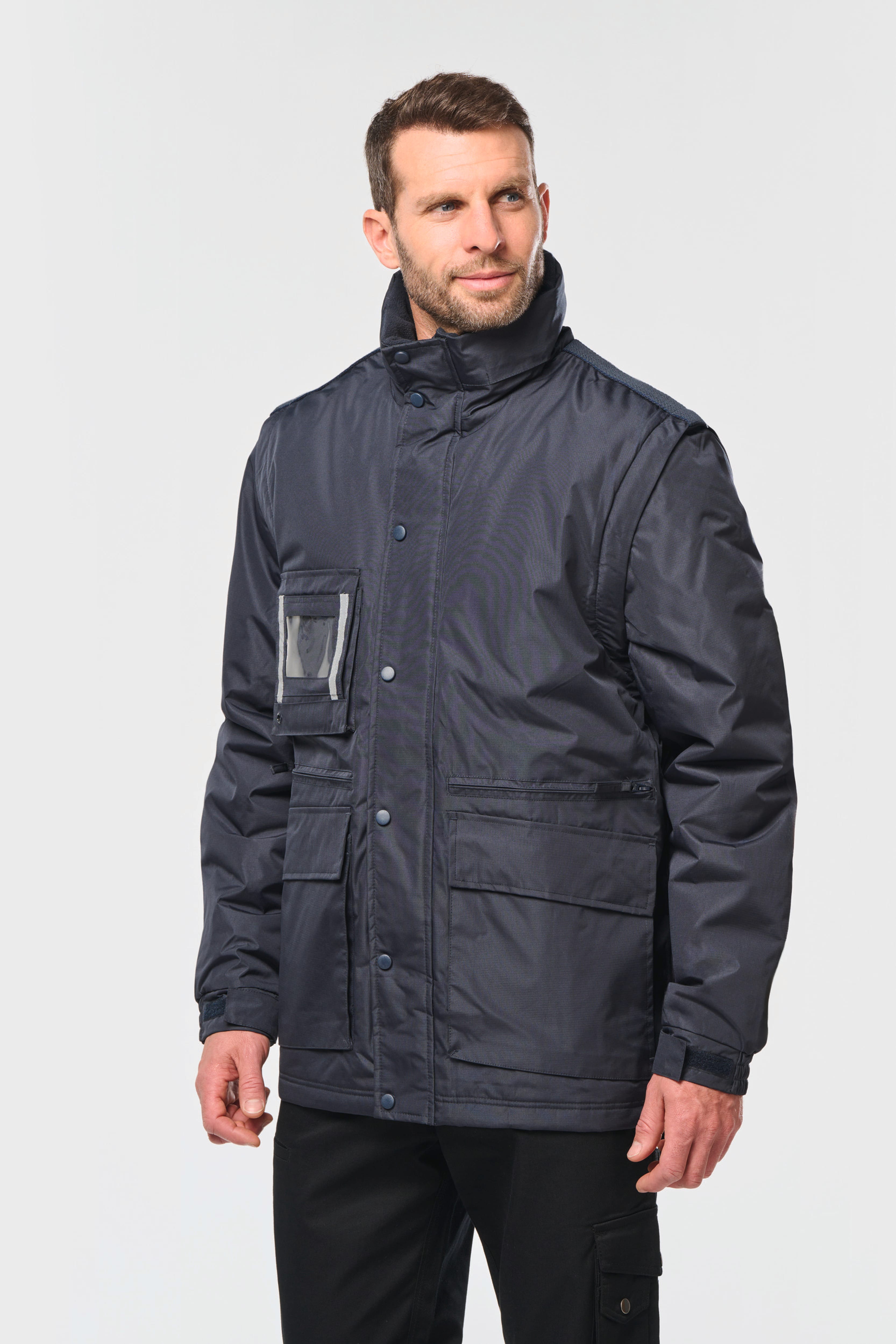 WK6106 | Parka workwear manches amovibles homme